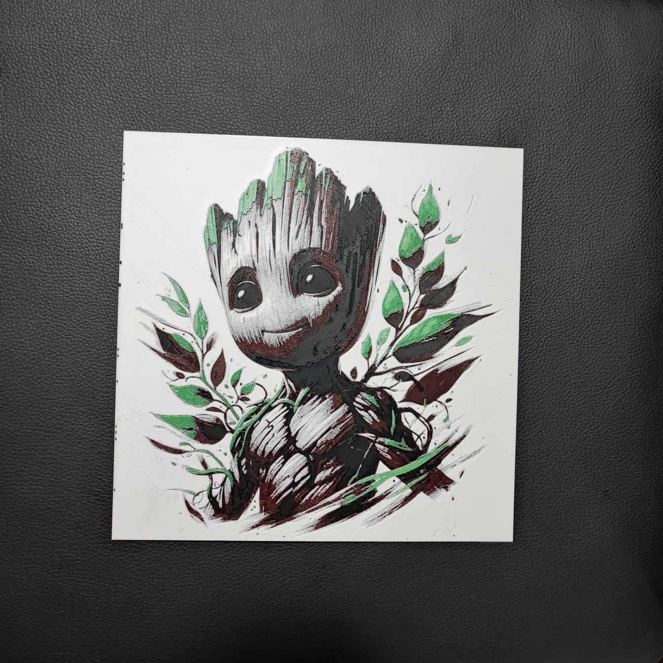 Marvel Groot hueforge / 2d poster – 3DJadeCraft