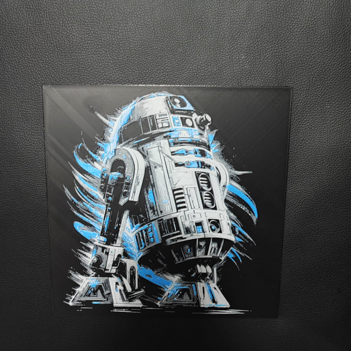 Star Wars R2D2 Hueforge / 2d poster – 3DJadeCraft