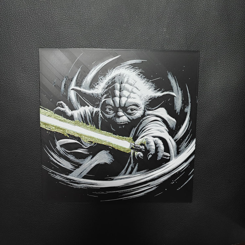 Star Wars Yoda Hueforge / 2d poster – 3DJadeCraft